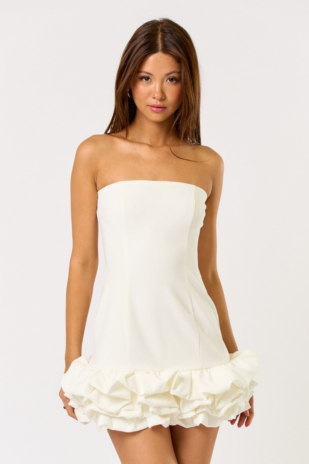 Puffy Ruffled Tube Dress – Kabbuh
